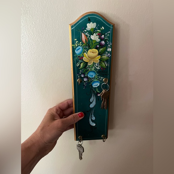 Accents | Hella Pope Tole Painted Key Holder 12 X 35 | Poshmark